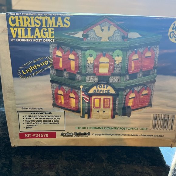Art | Wee Crafts Christmas Village Santas Toyland Ready To Paint | Poshmark